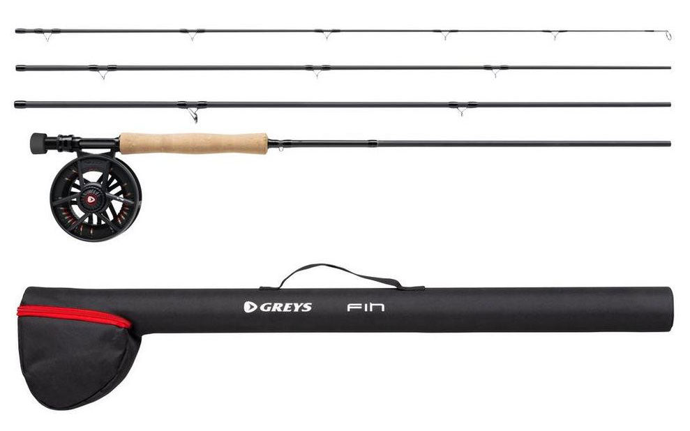 Greys Fin Fly Fishing Combo Rod / Reel / Case - Loaded with Line - All ...