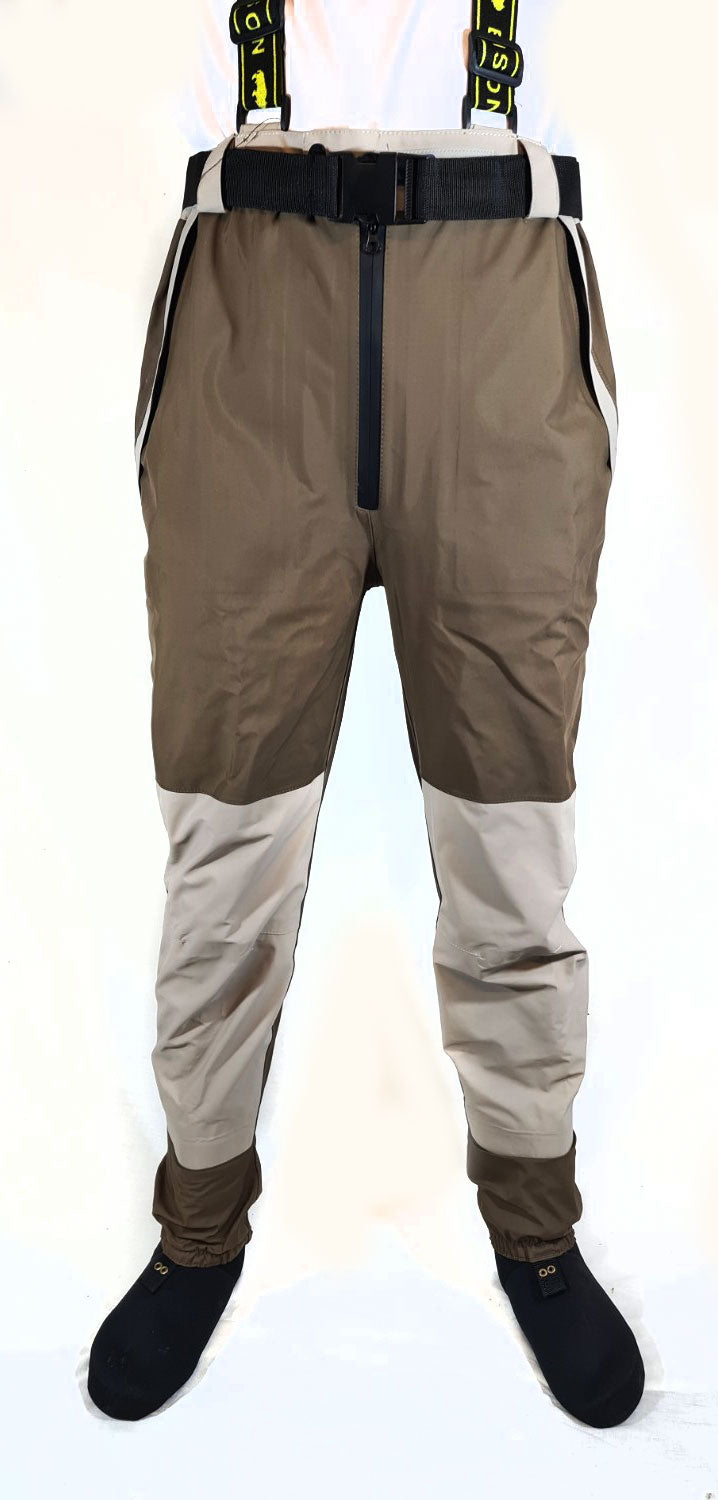 BISON BREATHABLE STOCKING FOOT FISHING WAIST WADERS M, L, XL, XXL, XXX ...