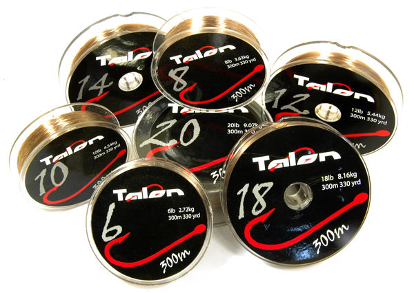 TALON 300M BULK SPOOL MONOFILAMENT FISHING LINE 6lb 8lb 10lb 12lb 15lb ...