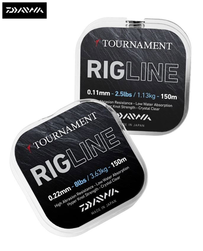 New Daiwa Tournament RIGLINE Monofilament Fishing Line 150m Spool - Al ...