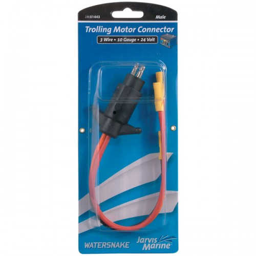 ELECTRIC OUTBOARD MOTOR CABLE CONNECTORS 3 PIN MALE & FEMALE – Fishingmad