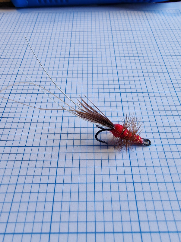 3 RED FRANCIS SALMON FLY SIZE 14 TREBLES – Fishingmad